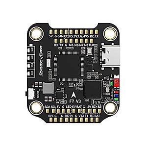 SpeedyBee V3 F7 Flight Controller Stack: 30x30 Drone FC Stack with 4in1 50A ESC BL32, Wireless Betaflight Configuration, Blackbox,Solder-Free Plugs,WiFi,Bluetooth for 3-6S 4" 5" FPV Drone Cinelifter