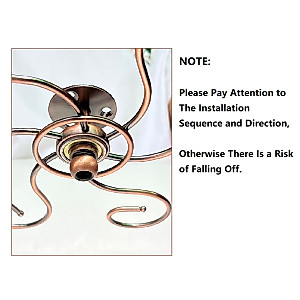 GeLive Rotary Wine Glass Rack Under Cabinet Stemware Holder, Under Shelf Glass Hanger Drying Rack Organizer With 6 Hooks for Home and Bar Storage (Bronze)