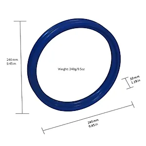 Hound Hoop - Professional Dog Fetch Toy for Medium & Large Breeds - Rolling Fetching Tire & Chase Ring for Outdoor Training & Water Retrieval Play - Helps Improve Agility, Balance, Speed - 10x1.5…