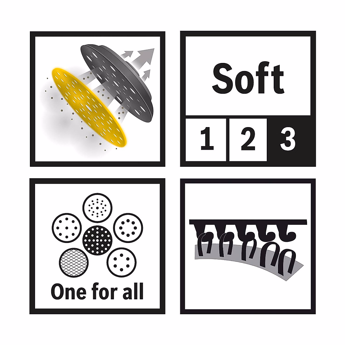 Bosch 2608601568 Multi-Hole Pad (Soft) 5.9 inches (150 mm) Diameter