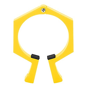 Pinch Sublimation Blank Cups Lightweight Sublimation Cups ABS Clamp Flat Sides Hands Free Cups Capacity 20oz (Yellow)