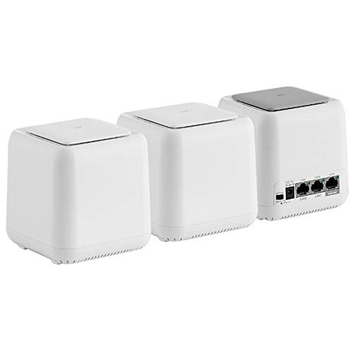 Monoprice Whole Home Mesh Wi-Fi System, Wi-Fi Router and 2 Satellite Extenders, Quick Setup by Touch Link Technology Covers Entire Home up to 4500 sq. ft.
