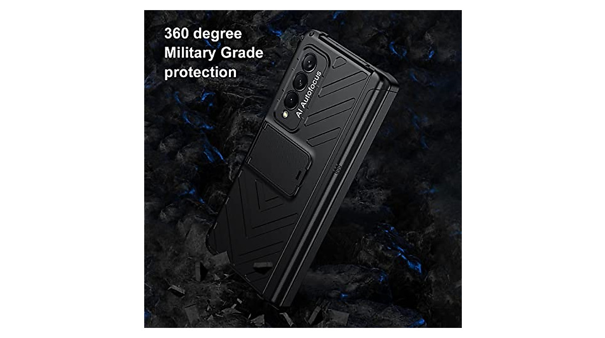 Libeagle Compatible with Samsung Galaxy Z Fold 3 Case with [Built in ...