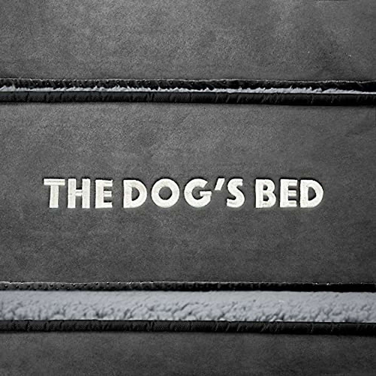 The Dog’s Bed Orthopedic Memory Foam Dog Bed, Large Grey Plush 40x25, Pain Relief for Arthritis, Hip & Elbow Dysplasia, Post Surgery, Lameness, Supportive, Calming, Waterproof Washable Cover