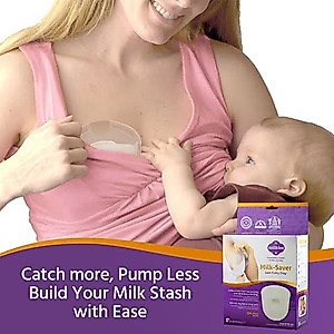 Fairhaven Health Milkies Milk-Saver, Milk Catcher for Breastmilk, Shell to Collect Leaking Breastmilk, Collector Cup for Nursing & Breastfeeding, Saves Up to 2 Ounces of Leaking Liquid Gold, Silicone-Free