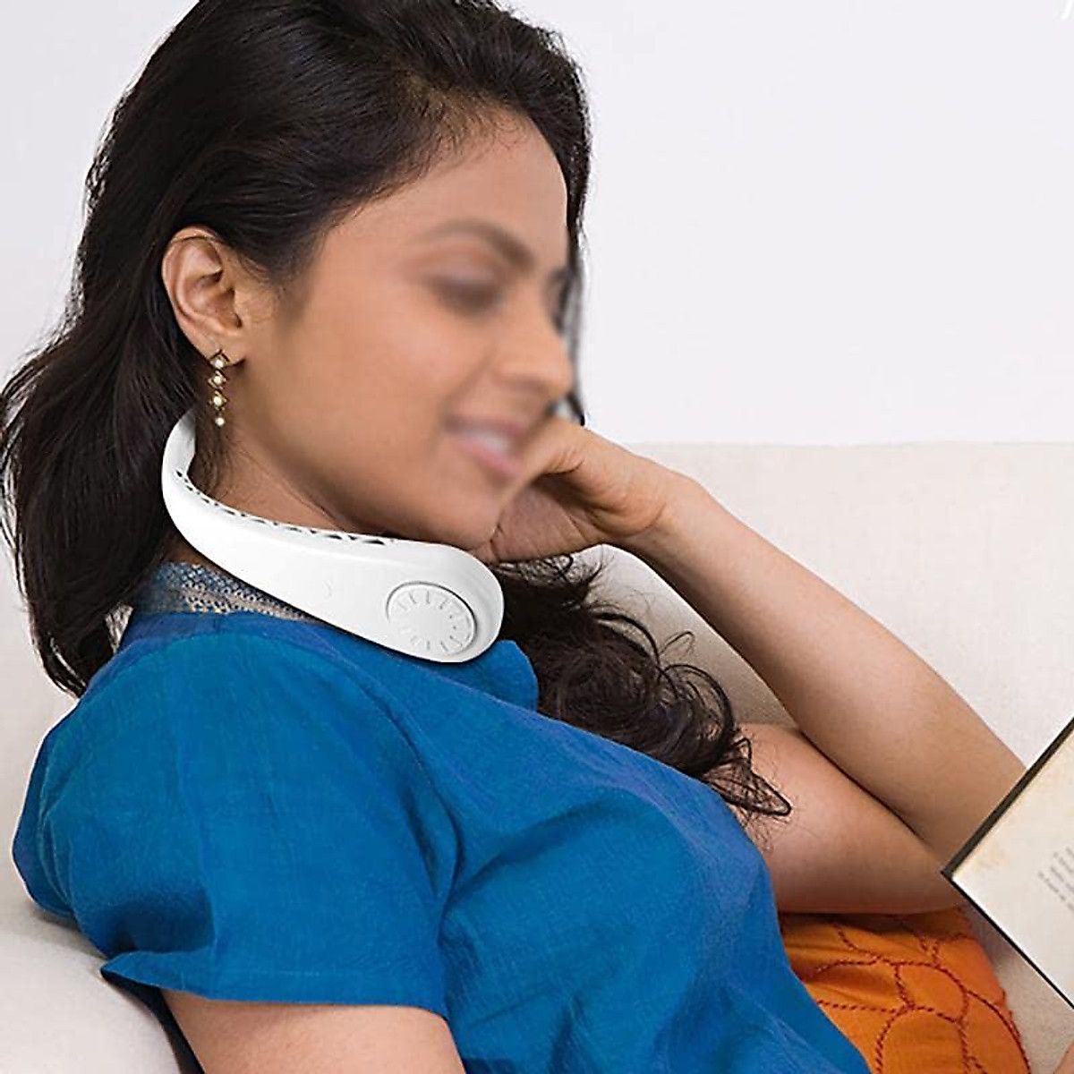 AMBAYZ Leafless Hanging Neck A8 Mute Small Fan Lazy USB Outdoor Sports Fan/a