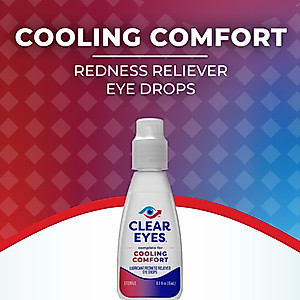 Clear Eyes Cooling Comfort Relief Eye Drops, 0.5 Fl Oz