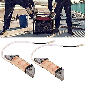 Generator Accessories,2pcs 12v Charging Coil for Gasoline Generator, High Reliability Farm Garden Gasoline Generator Accessories Compatible with 168F 170F 188F 190F GX160 GX390