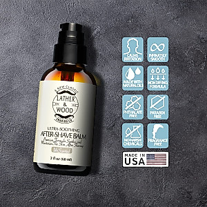 Best After-shave Balm, Unscented, Premium Aftershave Lotion, Soothes and Moisturizes Face after shaving, Does Not Dry The Skin, Eliminates Razor Burn For A Silky Smooth Finish ...