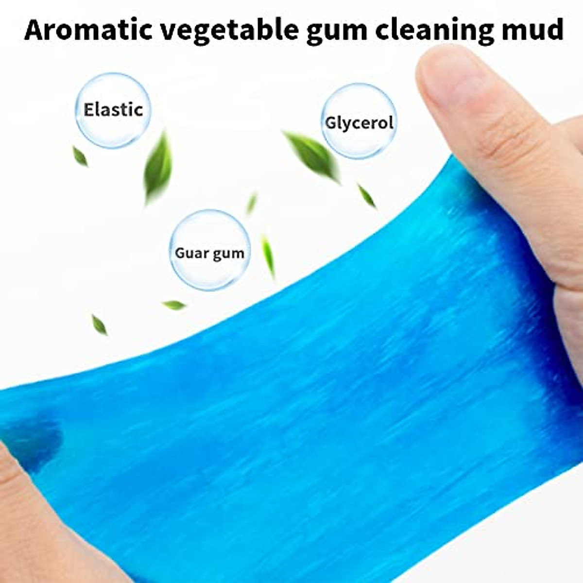 BOLTRY 2Packs Cleaning Gel for Car, Cleaning Kit Universal Automotive Dust Car Crevice Cleaner Interior Detail Keyboard Putty Cleaner for Car Air Vents, PC Cleaning (RED+Blue)