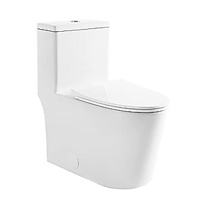 Swiss Madison Well Made Forever SM-1T180, Dreux High Efficiency One Piece Elongated Toilet with 0.8 GPF Water Saving Patented Technology