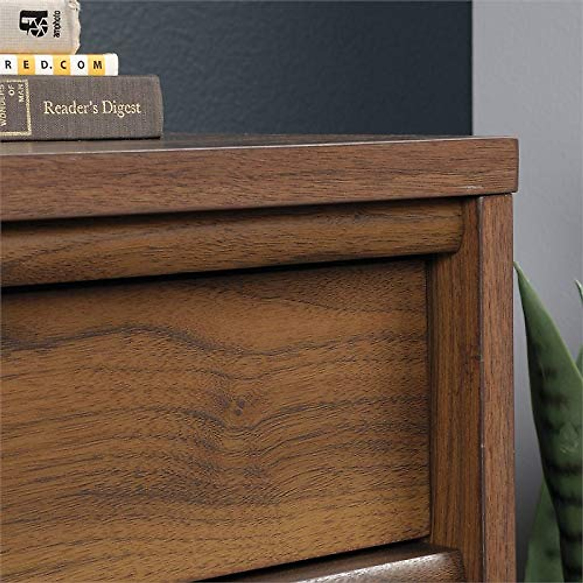 Sauder Clifford Place Library Base, Grand Walnut finish