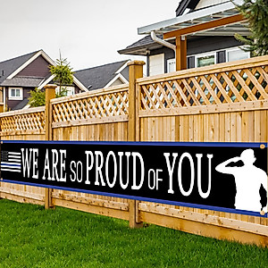 Police Officer We Are So Proud Of You Yard Sign Banner,Police Officer Retirement Party Graduation Party Decoration,Police Appreciation