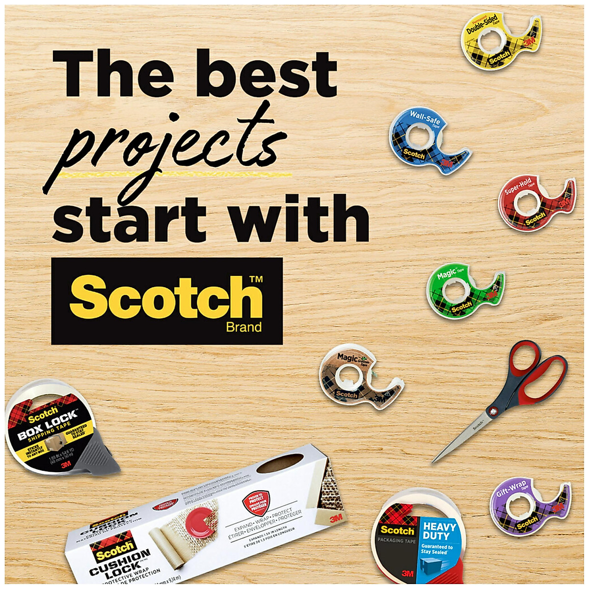 Scotch Magic Tape, 6 Rolls with Dispenser, Numerous Applications, Invisible, Engineered for Repairing, 3/4 x 1000 Inches, Boxed (810C40BK)