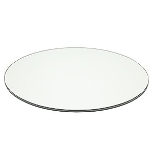 Pro Safe Glass 40 Round Tempered Clear Glass Table Top - 1/4 Thick with Flat Polish Edge