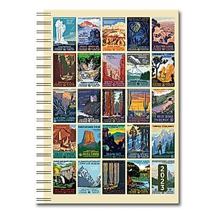 National Parks Poster Art of The WPAs, August 2022 – December 2023, Weekly Planner 2023, 5.75" x 8.25" Flexi-Cover Planner Calendar Schedule Organizer - 18 Months