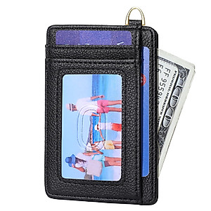 GEEAD Slim Minimalist Front Pocket RFID Blocking Card Holder Wallets for Men & Women