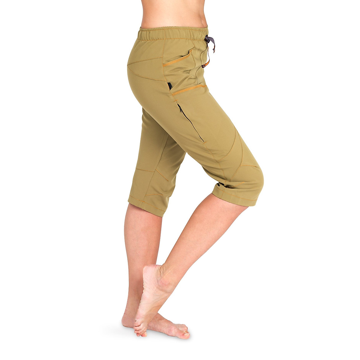 Ucraft "Xlite Women's Rock Climbing and Bouldering and Yoga Knickers. Lightweight, Stretching, Breathable (412 S,Womens,Mustard)