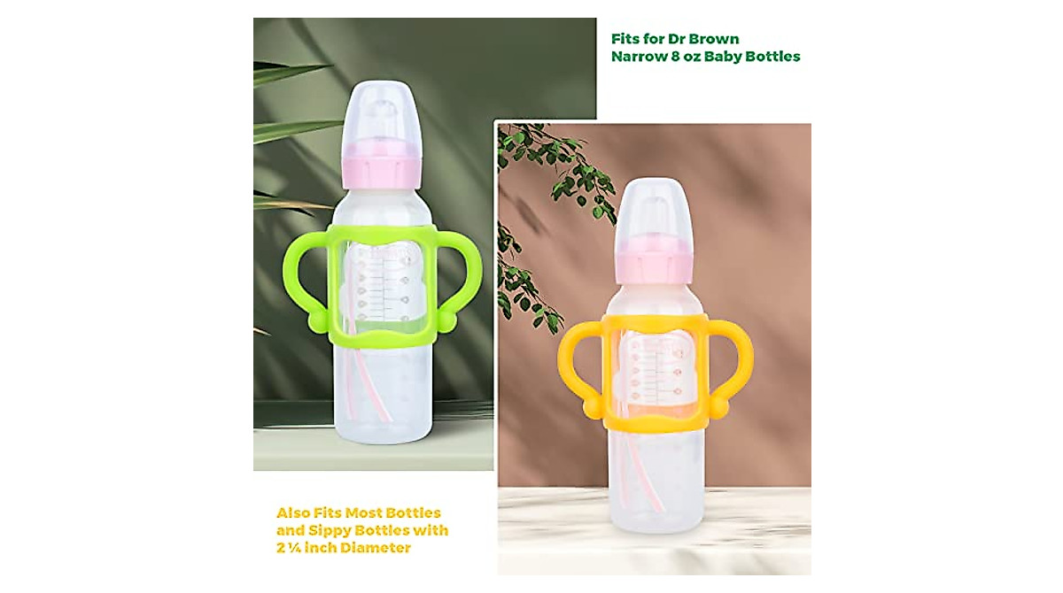 4Pack Bottle Handles for Dr Brown Narrow Baby Bottles, Baby Bottle ...