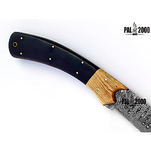 DAM-9985 Full Tang Custom Handmade Damascus Steel 25 Inch Knife Micarta Handle with Sheath