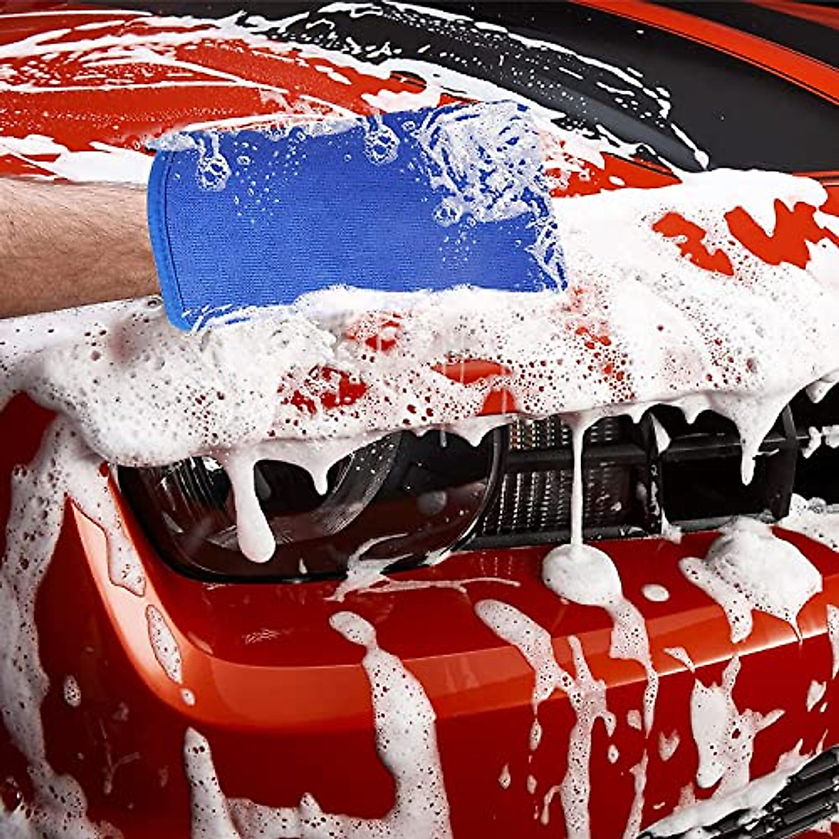 2PCS Clay Mitt, Auto Detailing Medium Grade Clay Bar Alternative Mitt for Flawless Removal of Surface Bonded Contaminant for Auto Detailing Clay Bar Alternative Novel Detailing Tool Car Care