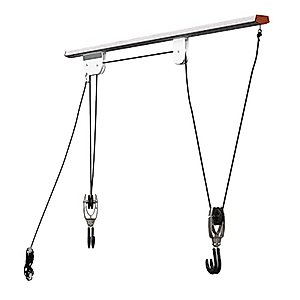 RAD Cycle Products Rail Mount Bike and Ladder Lift for Your Garage or Workshop Holds up to 75 Pounds No Mounting Board Needed
