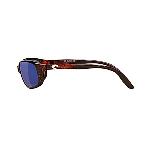Costa Del Mar Mens Brine Oval Sunglasses, Tortoise/Grey Blue Mirrored Polarized-580P, 59 mm