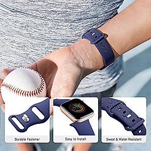 SWHAS Watch Bands Compatible with Apple Watch Bands 38mm 40mm 41mm Women Men Girls, Soft Silicone Wristbands Replacement Strap Compatible with iWatch Series 8 SE 7 6 5 4 3 2 1, 14 Pack