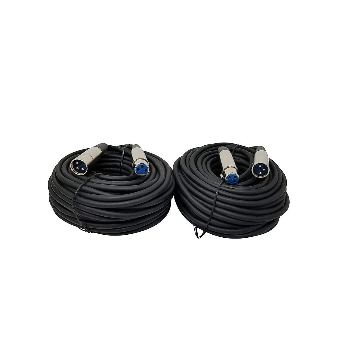 Your Cable Store XLR Mic Cable Kit Two 10 Foot, Two 15 Foot, Two 25 Foot and Two 50 Foot XLR Patch Cables