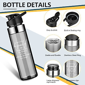 Dandat 6 Pcs 21oz Team Water Bottle Bulk Employee Appreciation Gifts Bulk Water Bottle May You Be Proud Sign Gift for Coach Athlete Team Portable Sports Supplies(Gray)