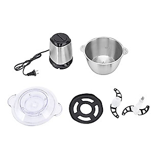 Meat Mincer, Braking Function Two Level Meat Grinder 2L for Kitchen for Home (US Plug 100-120V)