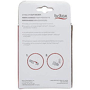 Britax Stroller Cup Holder, Black - Compatible with Single B Agile, B Free, Pathway and B Lively Strollers