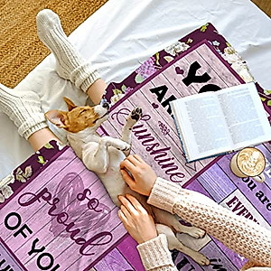 ORALBY Granddaughter Gifts from Grandma,Granddaughter Blanket,Gifts for Granddaughter,Granddaughter Gifts for Birthday Graduation Gifts for Granddaughter Throw Blanket from Nana 50” x60