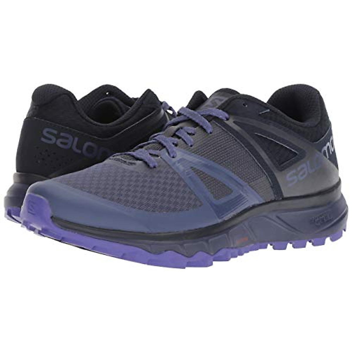 Salomon Women's Trailster Trail Running Shoes, Crown Blue/Navy Blazer/Purple Opulence, 6