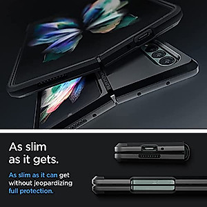 Spigen Tough Armor [Hinge Protection Technology] Designed for Galaxy Z Fold 3 5G Case (2021) - Black