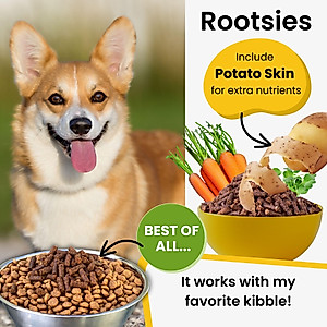 Olewo Bundle Original Carrots for Dogs & Rootsies Dog Food Toppers – Ultimate Dog Digestive Support, Sensitive Stomach Dog Food, Gut Health for Dogs, Fiber for Dogs – 2.2 lbs Each (4.4 lbs Total)