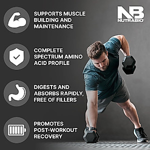 NutraBio Classic Whey Protein Powder- Full-Spectrum Amino Acid Profile - No Fillers, Artificial Colors, Preservatives - Low Glycemic Index - Ice Cream Cookie Dream, 5 Pounds