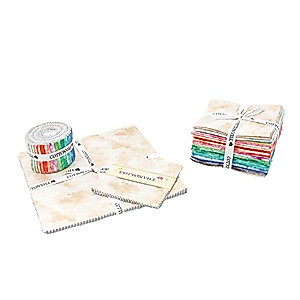 COTTONVILL Juliet Marble 20COUNT Cotton Print Quilting Fabric (Precuts, Quarter 20pcs)