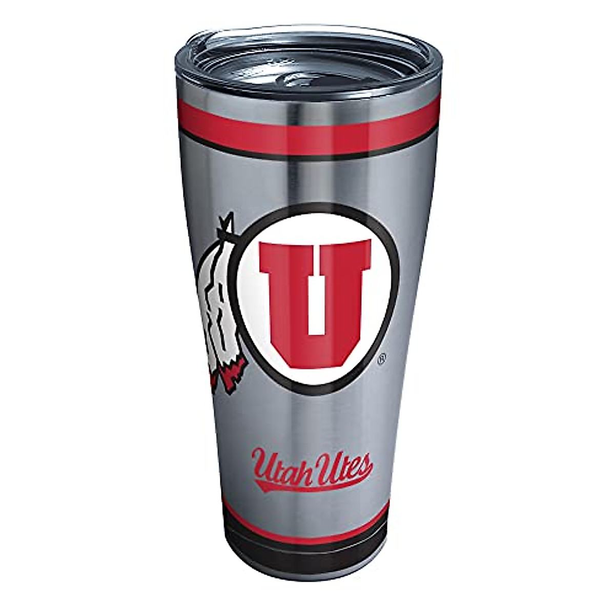 Tervis Triple Walled University of Utah Utes Insulated Tumbler Cup Keeps Drinks Cold & Hot, 20oz - Stainless Steel, Tradition