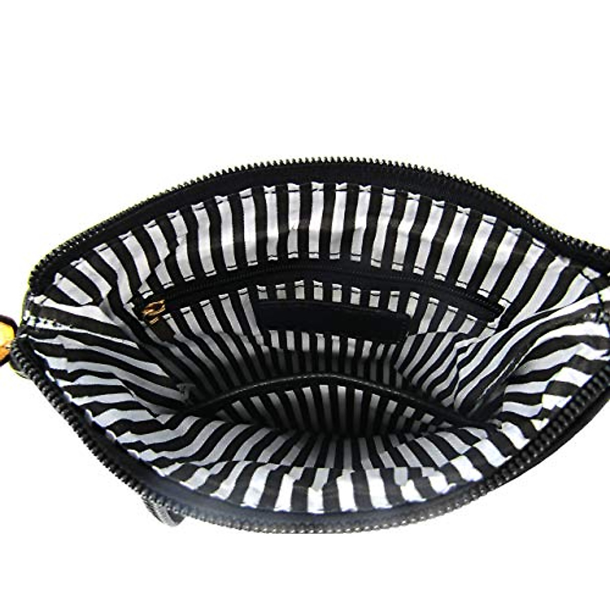 Solene Women's Faux Leather Organizer Multi Zipper Pockets Handbag With Detachable Wristlet Crossbody Bag-WU002(Brick)