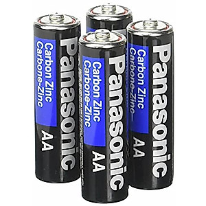 Panasonic Portable AM/FM Radio with Best Reception, Led Tuning Indicator, Compact Size + 4 AA Batteries