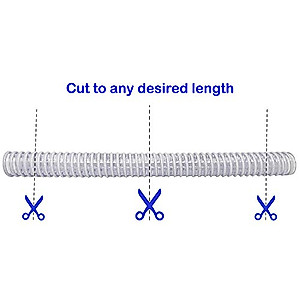 Sealproof 1.25" (32mm) Pool Filter Pump Connection Hose for 1-1/4 Inch Above Ground Pools and Intex Systems, 20 FT Premium Quality PVC Made in USA | Cut to Desired Length, Includes 4 Hose Clamps