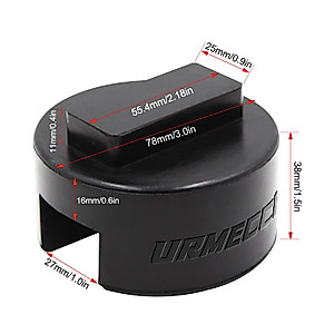 Universal Jack Pad for BMW and Mini, Slotted Rubber Jack Pad Square Polyurethane Jack Pad Frame Rail Protector Adapter for Jack Stand Jack Block (2 Pack)