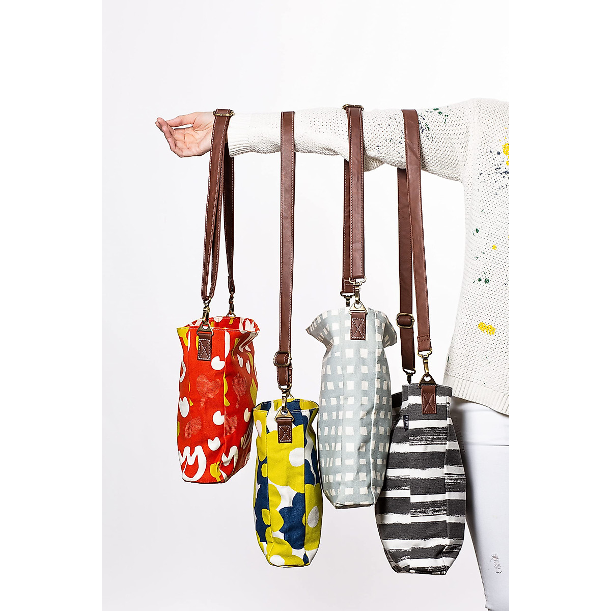 MAIKA Recycled Canvas Crossbody Bag, Hana, Blue