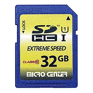 32GB Class 10 SDHC Flash Memory Card Full Size SD Card USH-I U1 Trail Camera Memory Card by Micro Center