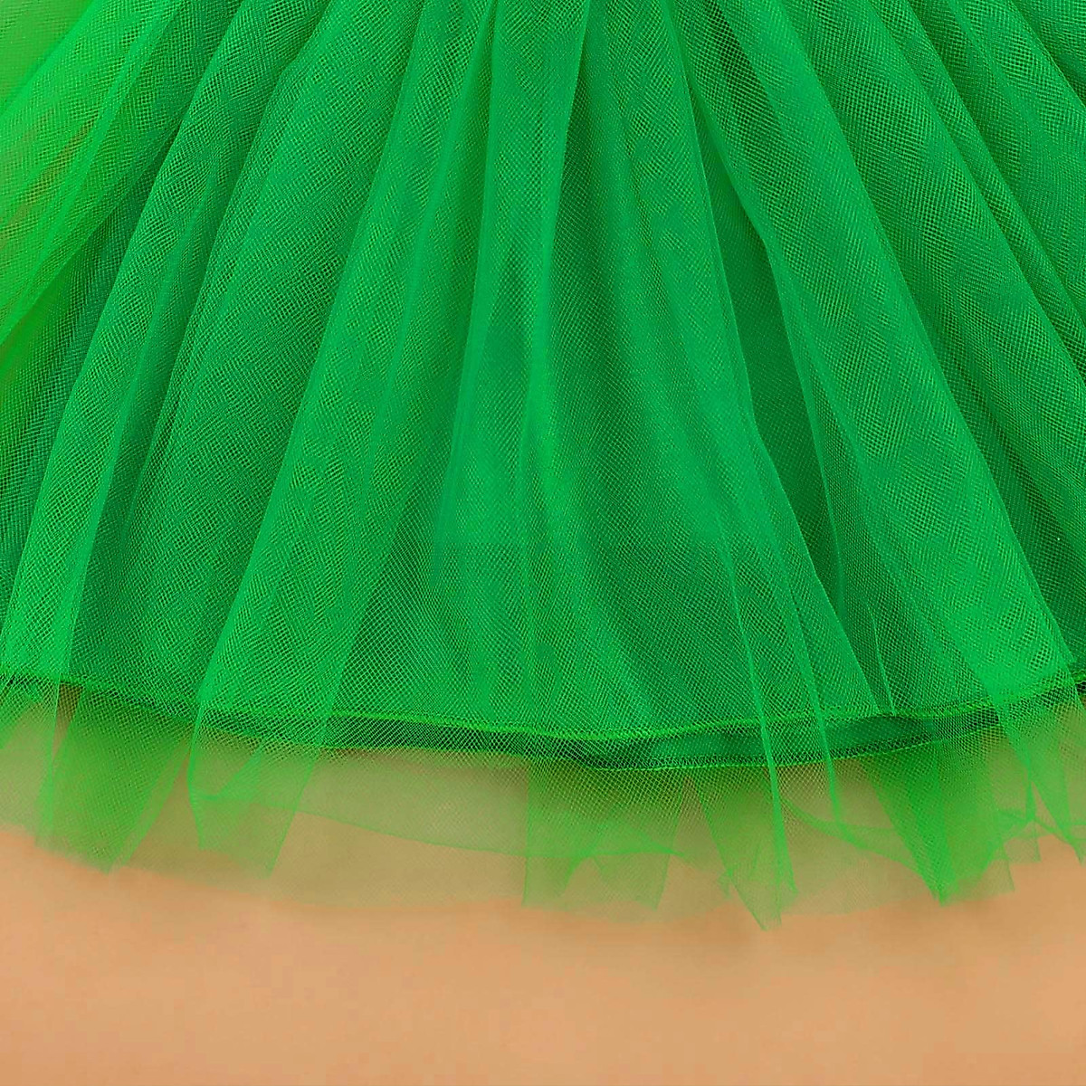 Toddler Baby Girls St.Patrick's Day Outfit Shamrocks Bodysuit Tutu Skirt Headband Spring Clothes Set 1-6T (Green, 4-5T)