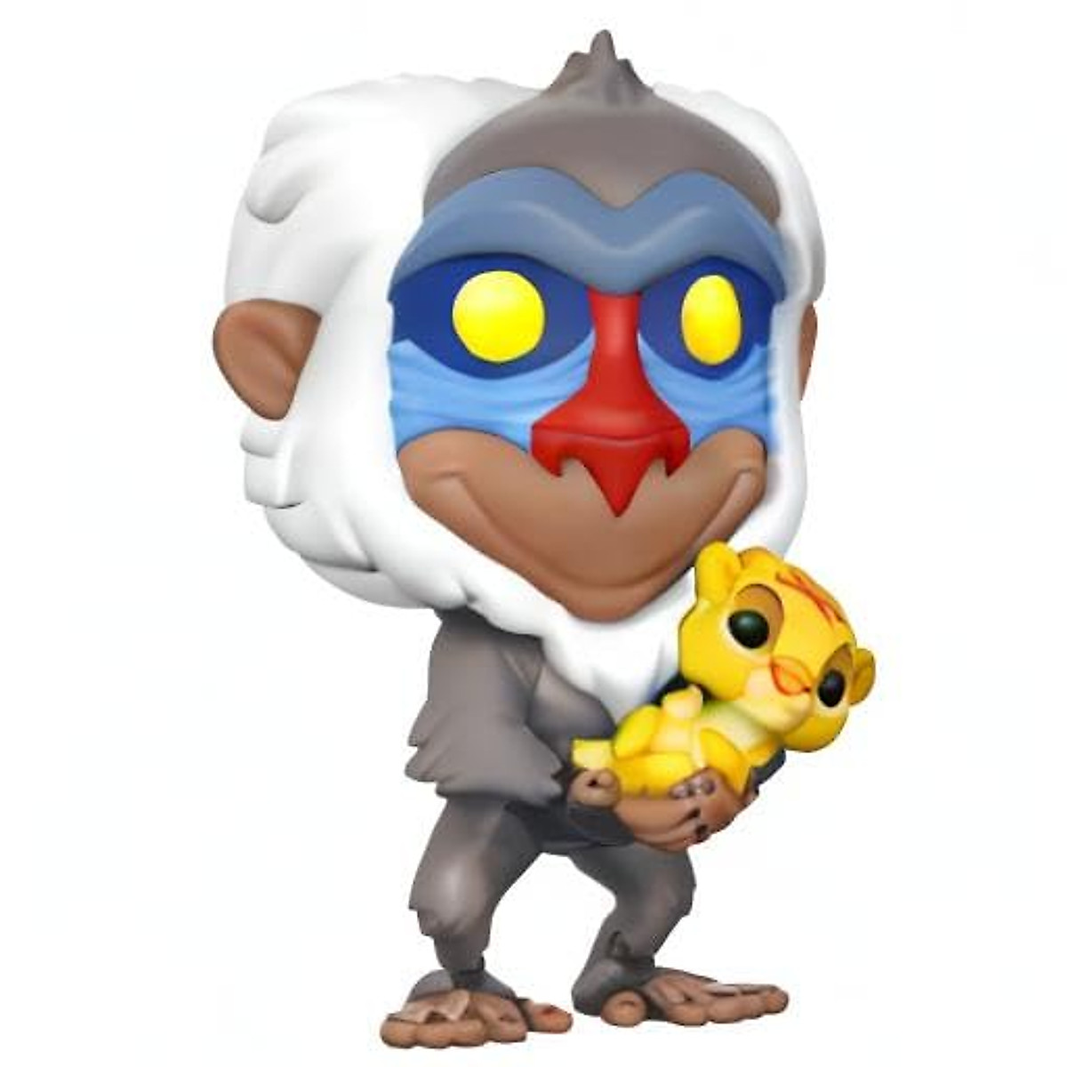 Funko POP Pop Disney Lion King-Rafiki with Simba Toy, Multicolor, 3.75 inches