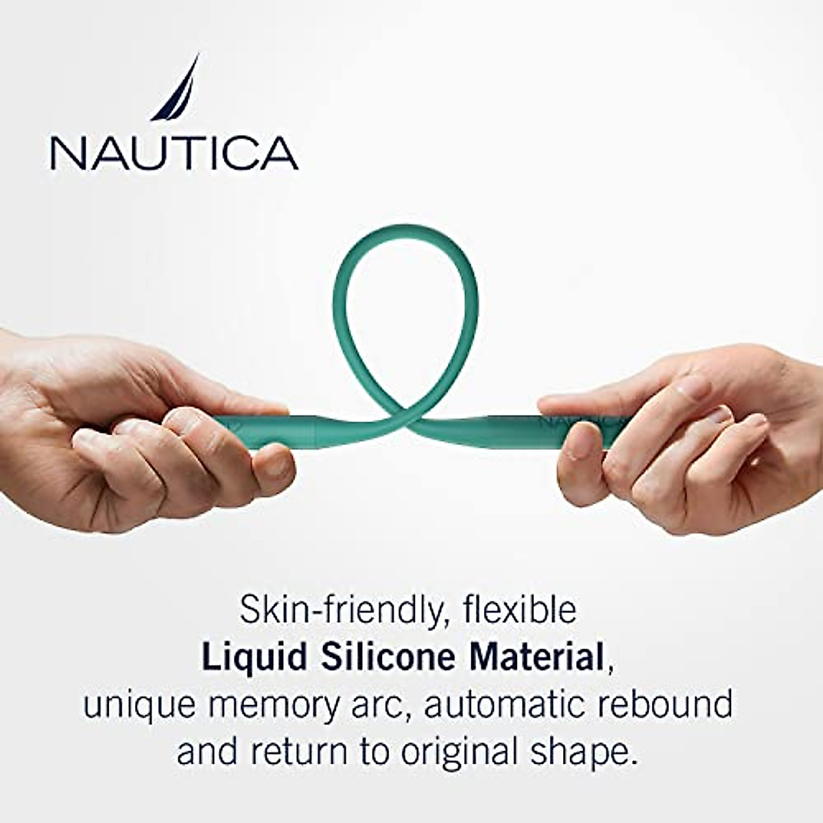 Nautica B310 Sport Wireless Bluetooth Earphones with Type-C Charging Cable, Neckband Earphones Magnetic Earbuds, Bluetooth v5.0 Earphones High Volume Levels, Flexibility, Portable Sweat Proof (Green)