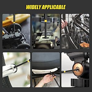 Magnetic Screwdriver Bit Set, 6PCS Electric Drill Screwdrivers Bits 1/4 Inch PH2 Hexagon TS2 Steel Heavy Duty Impact Screwdrivers Anti Slip Cross Slot Screwdriver Bit Set