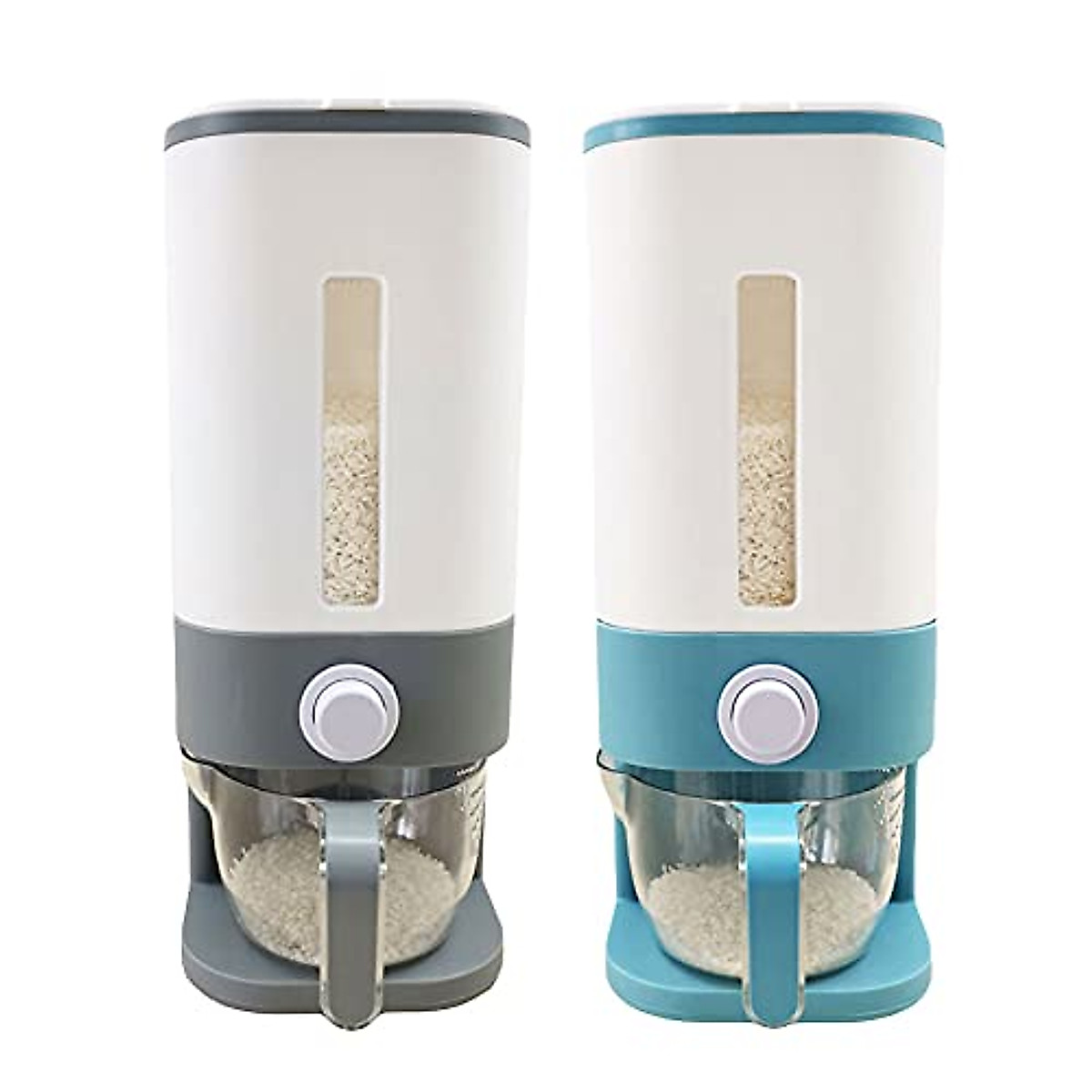 CREAMOON 23Lbs Rice Dispenser Cereal Dispenser Countertop Large Sealed Grain Container Dry Food Dispenser Rice Bucket Rice Storage Box Grain Storage--A Neat Way to Store Rice